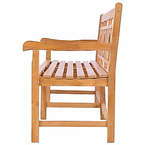 Teak Wood O Outdoor Patio Bench Extra Large, 8 Foot, Made from Solid A-Grade Teak Wood