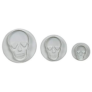 PME SKU202 Novelty Plunger Cutters-Skull Set of 3