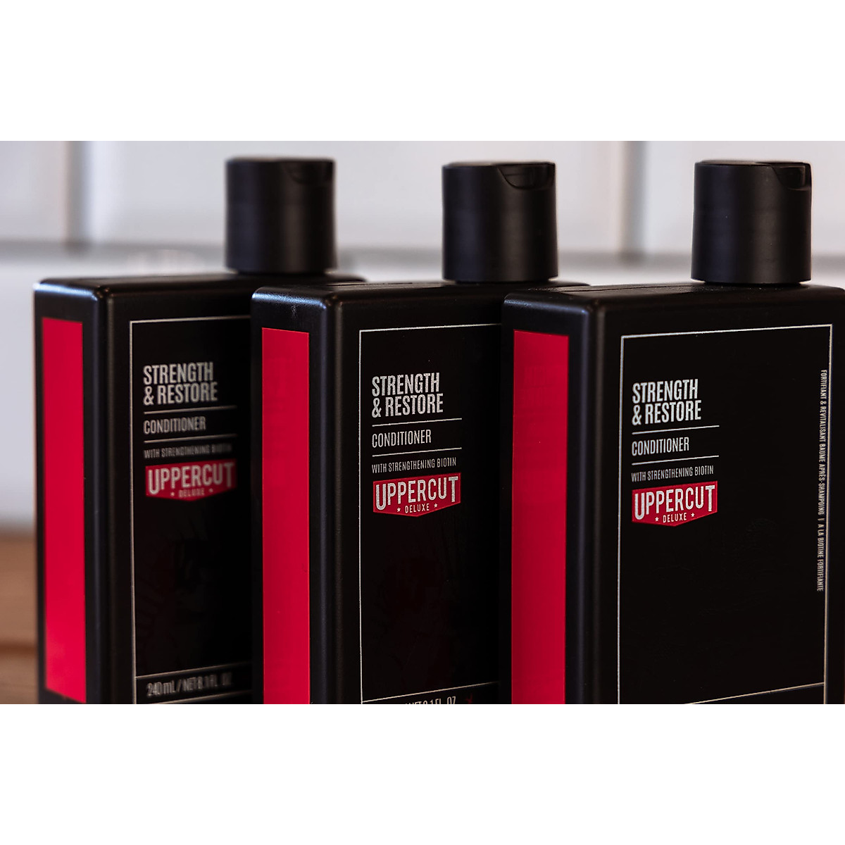 UPPERCUT DELUXE Strength and Restore Conditioner Designed For All Hair Types & Infused with Biotin & Caffeine - 8.1 fl. oz. / 240ml