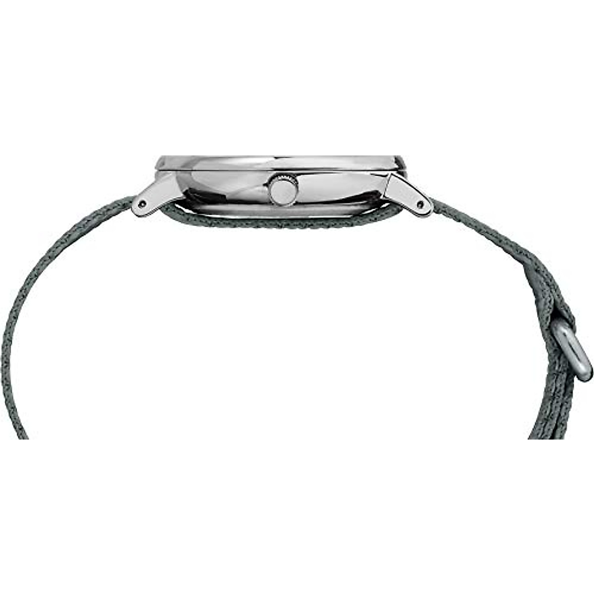 Timex Unisex T2N649 Weekender 38mm Gray/Orange Stripe Nylon Slip-Thru Strap Watch