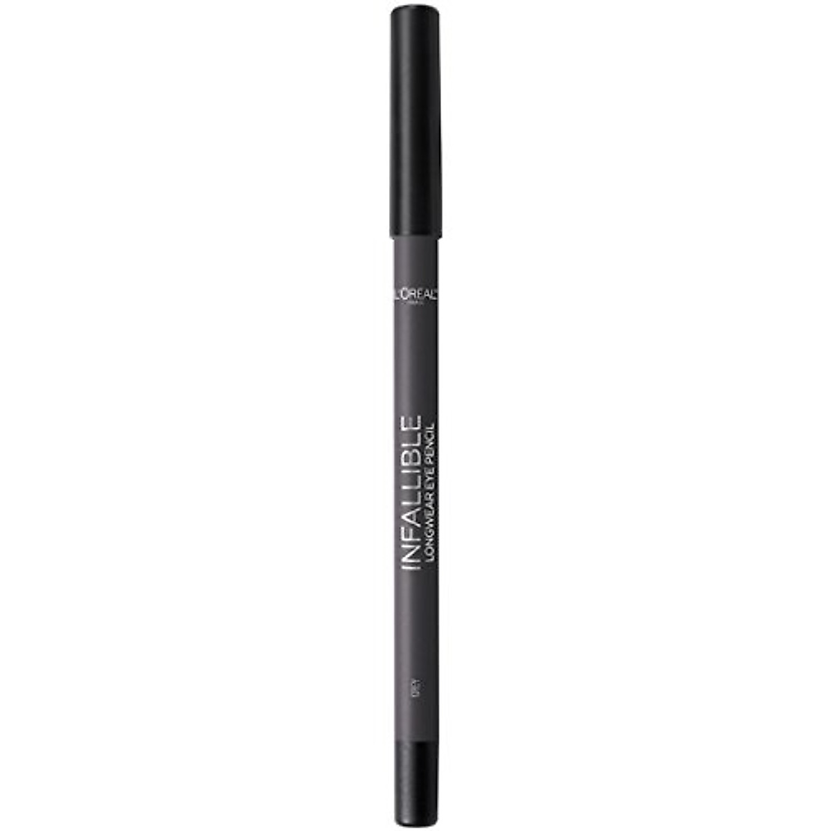 L’Oréal Paris Makeup Infallible Pro-Last Pencil Eyeliner, Waterproof and Smudge-Resistant, Glides on Easily to Create any Look, Grey, 0.042 oz.