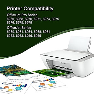 902XL Ink Cartridges Replacement for HP 902XL 902 XL Ink Cartridges to use with OfficeJet Pro 6978 6968 6958 6962 6970 6954 6960 6950 6979 Printer (902XL Ink Cyan Magenta Yellow, 3 Pack)