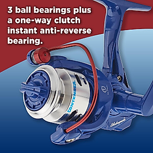 Shakespeare Contender Big Water Spinning Fishing Reel, 20 - Box, Multi