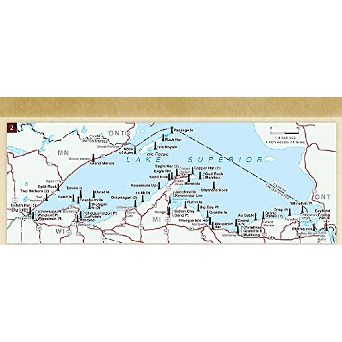 United States Lighthouses: Illustrated Map & Guide