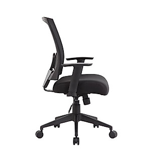 Boss Office Products Mesh Back Task Chair in Black