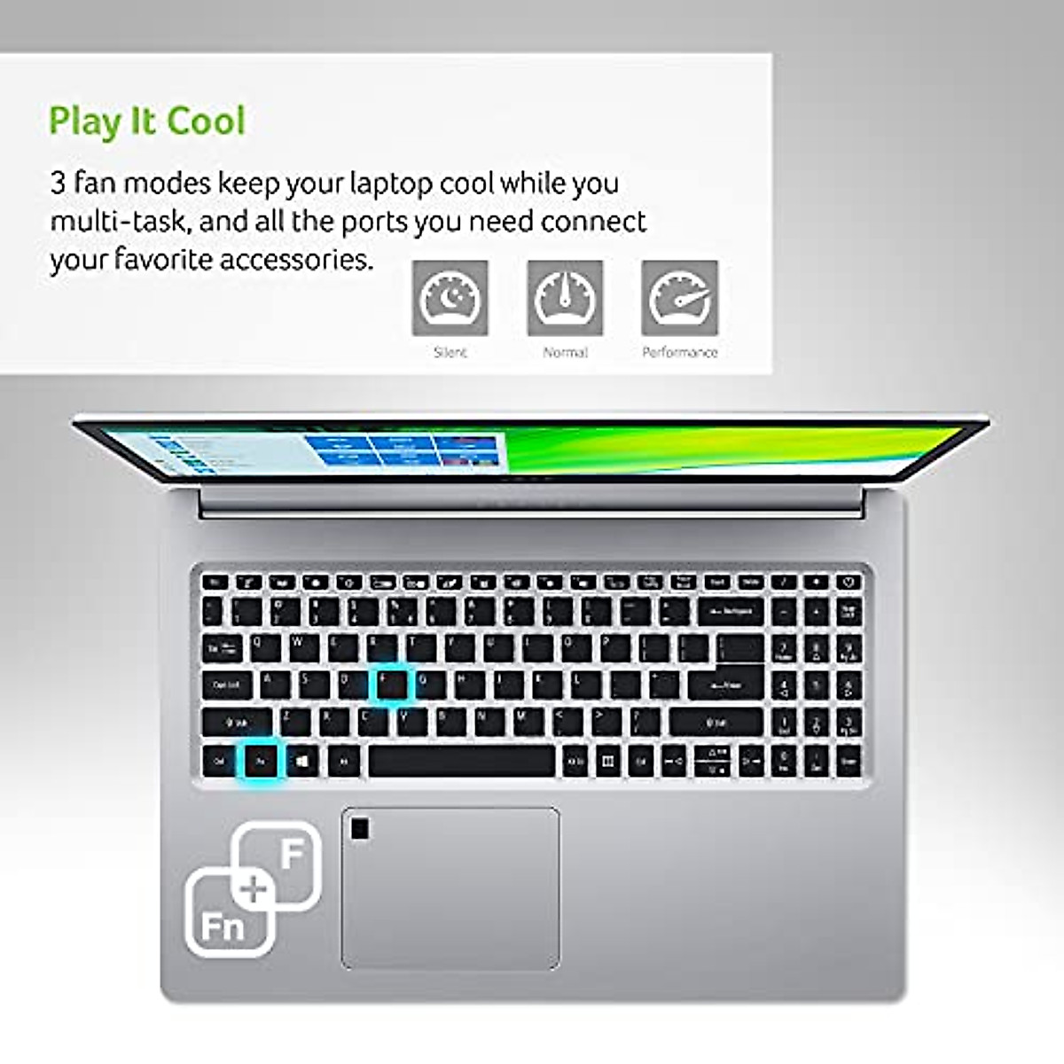 Acer Aspire 5 A515-46-R14K Slim Laptop | 15.6" Full HD IPS | AMD Ryzen 3 3350U Quad-Core Mobile Processor | 4GB DDR4 | 128GB NVMe SSD | WiFi 6 | Backlit KB | Amazon Alexa | Windows 10 Home (S mode)