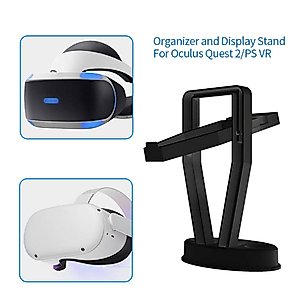 AttainNa is suitable for oculus quest 2 controller desktop support hanger storage rack shelf (black)