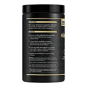 Anabolic Warfare Nuclear Armageddon Pre Workout Powder Pre-Workout for Men & Women with L-Citrulline, Beta Alanine Powder and Caffeine (Ballistic Berry Lemonade - 30 Servings)