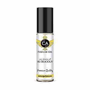 CA Perfume Impression of Donna K. Be Delicious For Women Replica Fragrance Body Oil Dupes Alcohol-Free Essential Aromatherapy Sample Travel Size Concentrated Long Lasting Attar Roll-On 0.3 Fl Oz/10ml