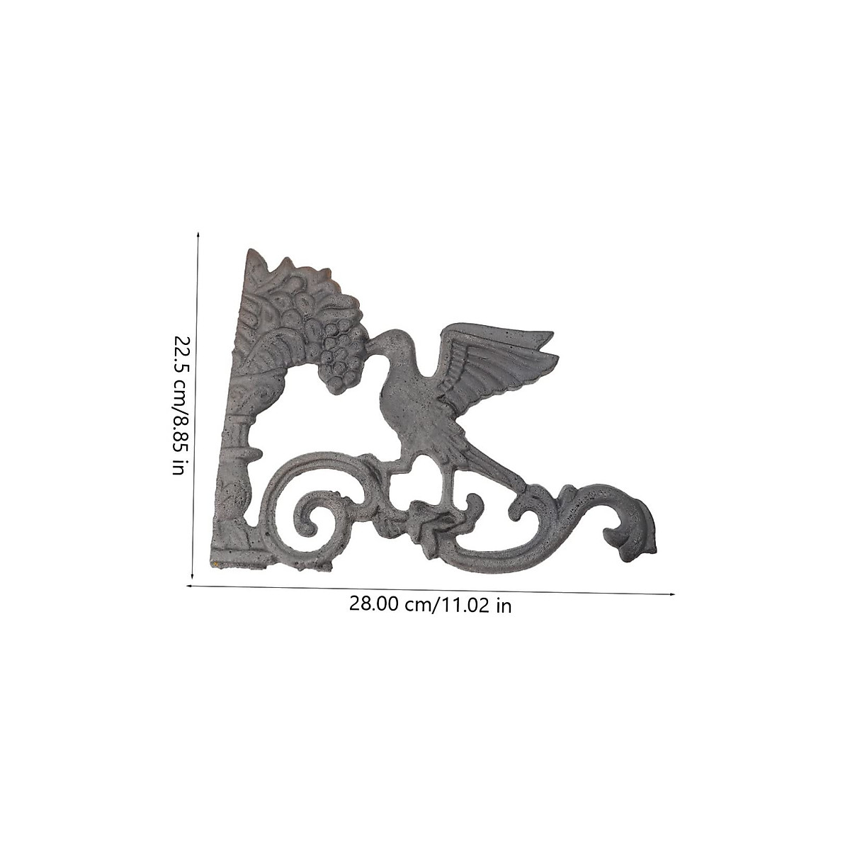 Garneck 1 Pair wooden door wrought iron decorate door hardware door handles black The fence heavy Garage cabinet hinges set iron door handle black cast iron flower plate earth tones