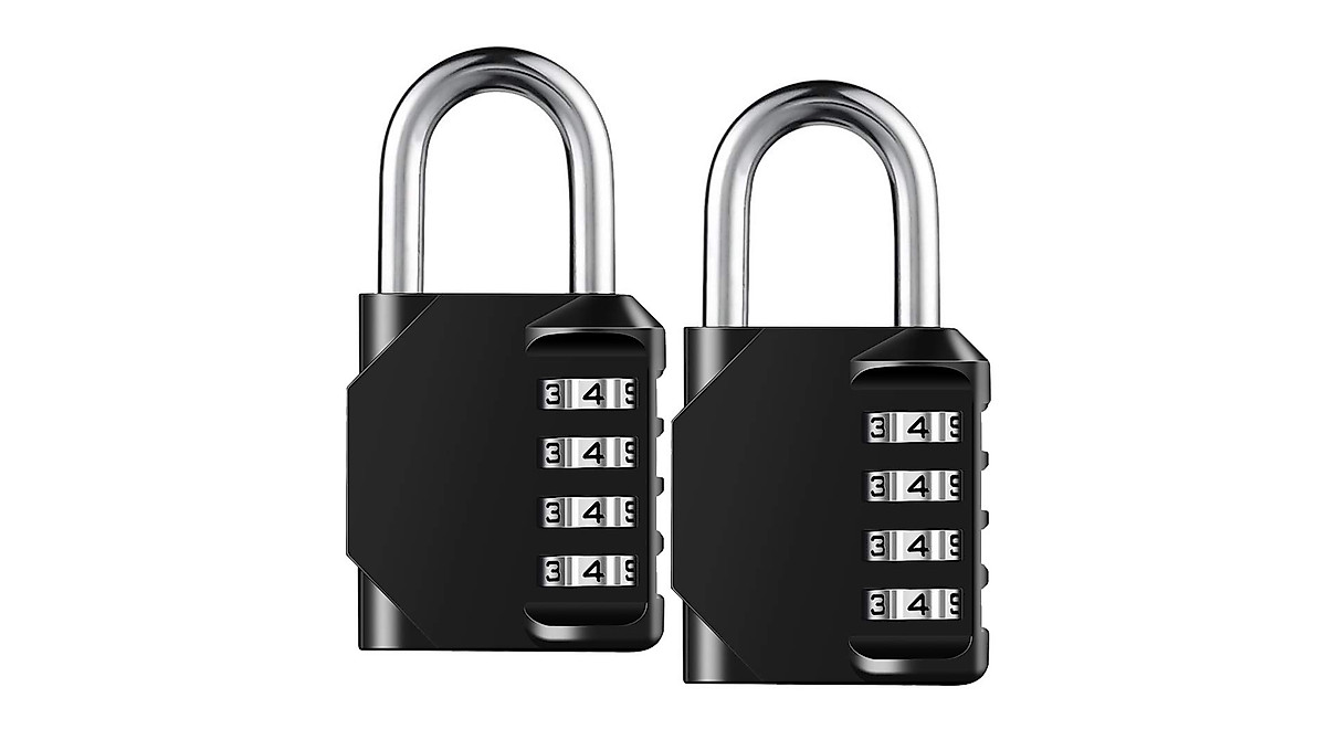 AIHYTU 4 Digit Combination Padlock - Heavy Duty & Waterproof