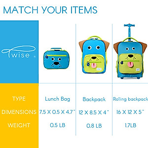 TWISE SIDE-KICK PRESCHOOL BACKPACK FOR KIDS AND TODDLERS (PUP)