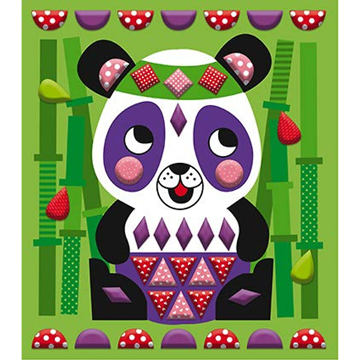 Janod Crafts – No Mess No Glue Foam My First 3D Animal Sticker Mosaic Picture Kit – Creative, Imaginative, Inventive, and Developmental Play - STEAM Approach to Learning – Ages 3-8+