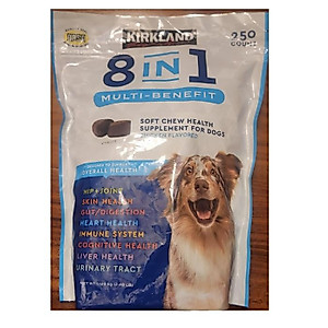 8 in 1 Multi Benefit Soft chew Health Supplement 250 Count.