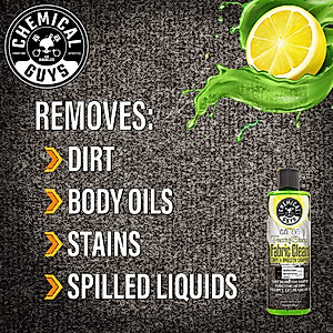 Chemical Guys CWS20316 Foaming Citrus Fabric Clean Carpet & Upholstery Cleaner (Car Carpets, Seats & Floor Mats), 16 fl oz, Citrus Scent + ACCG25 Induro 7 Heavy Duty Nifty Interior Brush