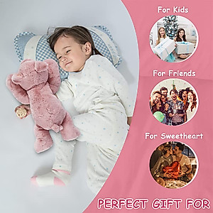 KECIRLE Soft Pink Pig Plush Pillow 21.6",Cute Piggy Stuffed Animal Doll Toy, Gifts for Valentine's, for Kids Boys and Girls……