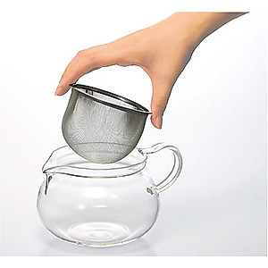 Hario 'ChaCha Kyusu Maru' Teapot Heatproof Glass Teapot 700 mL, Glass