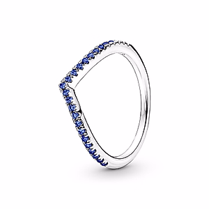 Anillo Pandora Timeless 196316C02-54 deseo azul