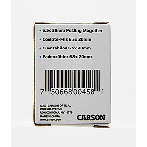 Carson® LinenTest 6.5x20mm Folding Magnifier (LT-20)