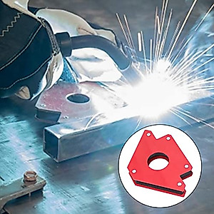 Welding Magnet 5in 75lbs Welder Magnet Holder Angle Support Fixture Tool Stainless Steel Welding and Cutting Accessories,Metal Magnetic Holder,Metal Working Magnet Tools Holder Support Aids