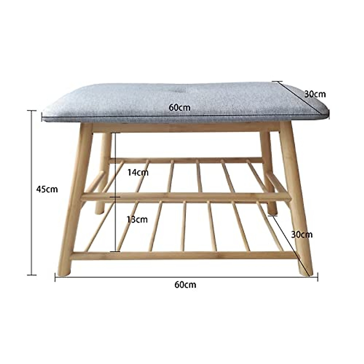 Tyewmiy Free Standing Shoe Racks Shoe Rack, CShoe Changing Stool, Home can sit Shoe Cabinet, Living Room entryway Storage Stool, Shoe Bench