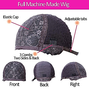 TIMANZO Long Straight Remy Hair Wigs Natural Black Heat Resistant Fiber Hair Full Machine Wig with Bangs Cosplay Party Wig For Fashion Women(24 Inches Natural Black Hair)