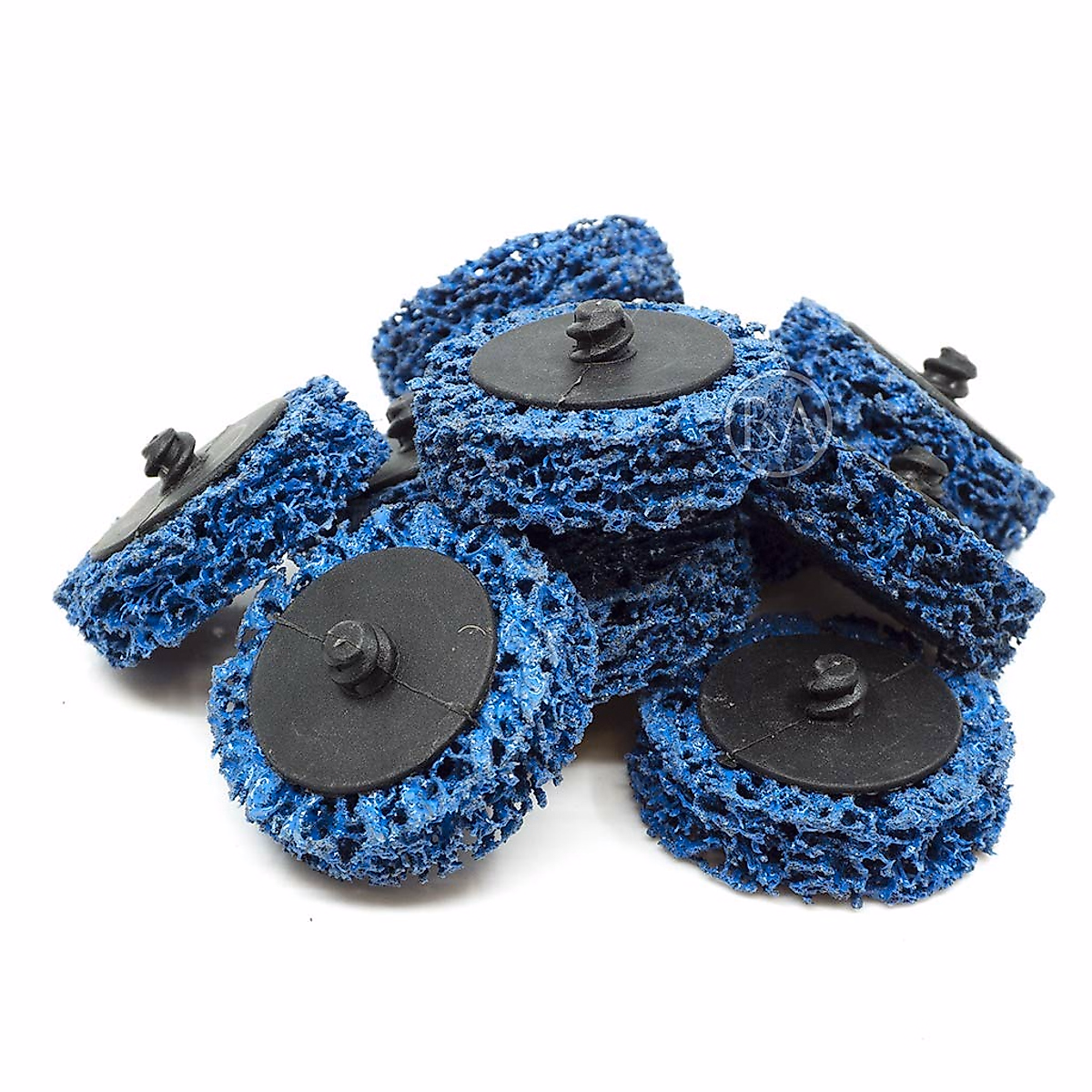 Benchmark Abrasives 2" Quick Change Non Woven Nylon Easy Strip Discs for Sanding Polishing Paint Removal with Male R-Type Backing Use with Die Grinder - (10 Pack)