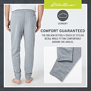 Eddie Bauer 3Pk Mens Pajama Pants - Cotton Knit Mens Lounge Pants with Pockets | Jogger Sleep Pants for Men | Soft Lightweight Lounge Pants for Men | Sleep Pants for Mens Pajamas Bottoms 3 Pack