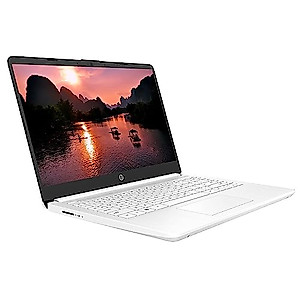HP Premium 14-inch HD Laptop Computer| Intel Dual Core 2.8GHz 16GB RAM 576GB(64GB SSD+512GB Card)| Webcam Bluetooth HDMI USB-C Wi-Fi Fast Charge| Windows 11 S with 1 Year MS 365| LIONEYE Bundle| White