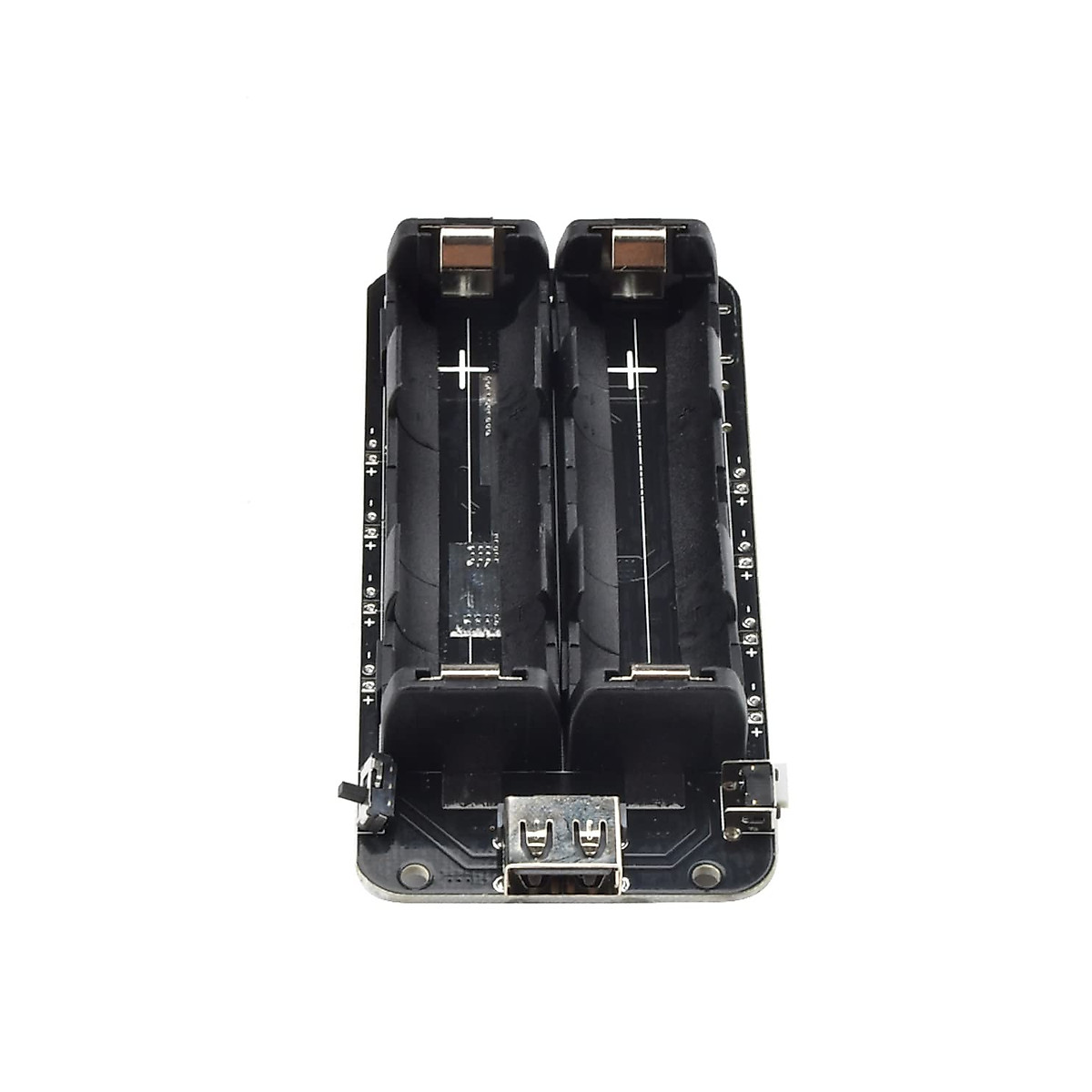 diymore 1865O Battery Holder Double Li-ion V8 Battery Shield Micro USB 5V/3A 3V/1A Power Bank Battery Charging Module for Raspberry Pi and Arduino ESP32 (2 Holders)