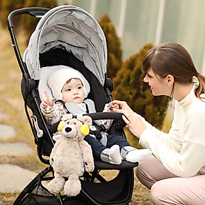 Alex & Kate Lulla Bear Mom’s Heartbeat Sound, White Noise, and Lullabies - Portable Toddler Sleep Aid Toy, Baby Sleep Soothing Sounds for Newborn Crib to Comfort, Gender Neutral