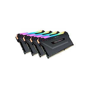 Corsair Vengeance RGB Pro 32GB (4x8GB) DDR4 3600 (PC4-28800) C16 Desktop memory – Black