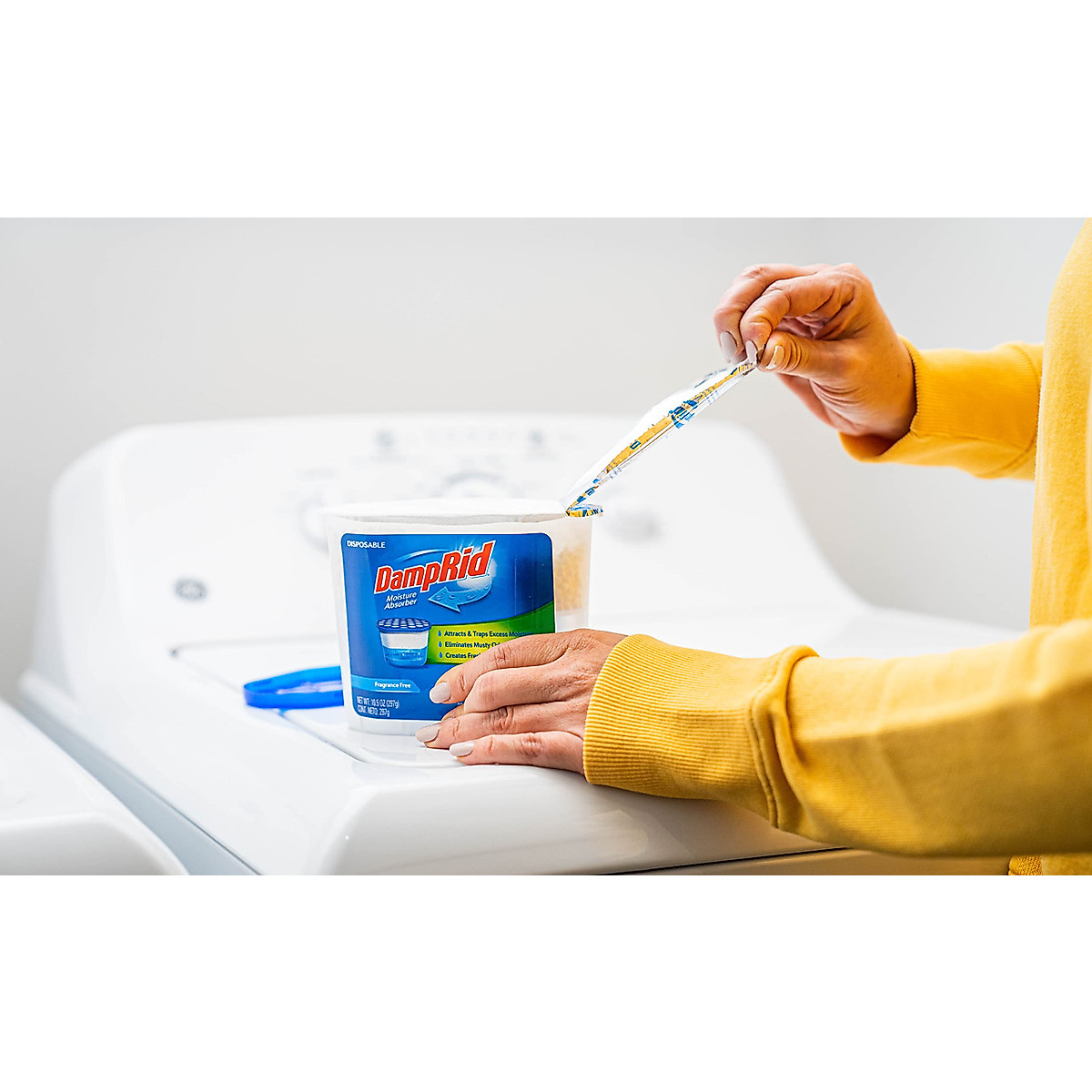 DampRid Fresh Scent Disposable Moisture Absorber, 10.5 oz., 3 Pack – Attracts & Traps Excess Moisture, Eliminates Musty Odors, Creates Fresher, Cleaner Air, White