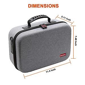 NexiGo Hard Carrying Case for Oculus Quest 2 and 3 with Elite Strap, All-in-one, Lightweight, VR Gaming Headsets and Controllers Accessories, Hard Protective Travel Case with Shoulder Strap (Grey)