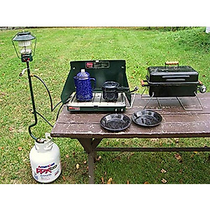 Hiland GA09 Propane Tank Adapter Hose 10 Ft, w/Adapters, Black, One Size Fits All, Black