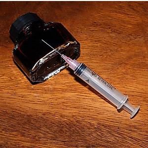 5 Pack 5ML/CC Premium Ink Filling Syringe with Platic Blunt Needle Tip for Fountain Pen