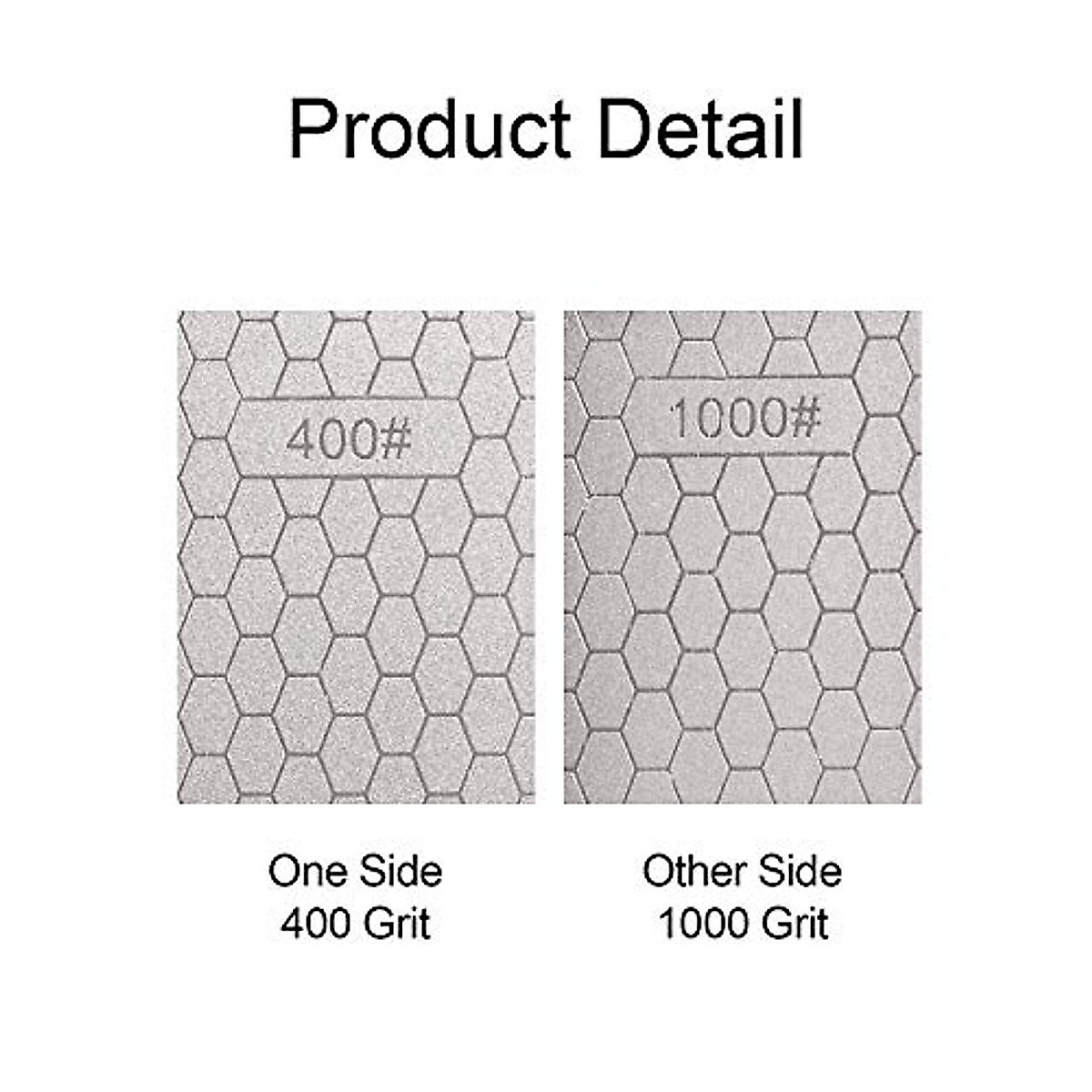 S SATC Diamond Sharpening Stone 2 Side Grit 400/1000 Diamond Plate Honing Stone 8-inch Hone Sharpener