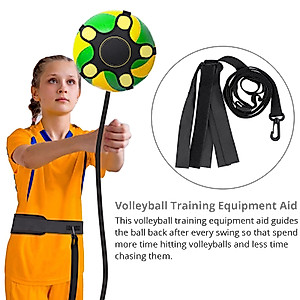 Tanice Volleyball Training Equipment Aid - Solo Practice Trainer for Serving, Setting, Spiking & Arm Swing, Returns Ball After Every Swing, Great Gift for Beginners & Pro