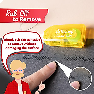 Mini Japan Dots Adhesive Roller .20-Inx197-In (985” Total) 8-Pack, Yellow Scrapbook Adhesive Tape Glue Roller Runner, Photo Tape- Scrapbooking-XFasten