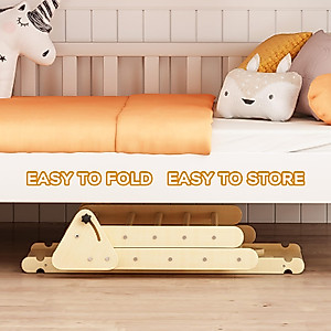 Benarita Pikler Triangle Set 2 in 1, Folding Wooden Triangle Climber with Ramp, Indoor Climbing Toys for Toddlers, Montessori Climbing Toys for Kids Gym Playground