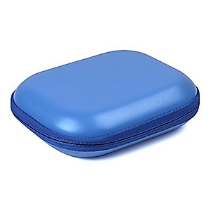 WGear Headphone Case for Sony MDRZX110NC Noise Cancelling Headphones, MDRZX110, ZX300, ZX310, ZX400, XB200, ZX102DPV; Sennheiser HD219, HD229, HD239, HD218, Accessories Pocket (Blue)