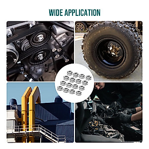 Alpha Rider M10x1.25 Locking Lug Nuts for Yamaha Blaster Banshee Raptor Warrior YFZ450 YFZ660 Kawasaki 400 Suzuki 400 Honda TRX (16 PCS)