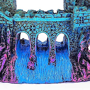 BCSIUHD Aquarium Ornament - Resin Castle Decorations, Fish Tank Supplies Accessories, Eco-Friendly Fish Tank Castle Aquarium Ornament,Mythical Magic Castles