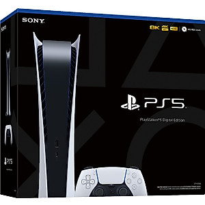 PS5 Digital Gaming Console Bundle: New, Sealed Digital Version PS5 Console System – Plus: PS5 Media Remote and Dikit Controller Case – System Bundle, Accessories, PS5 Controller