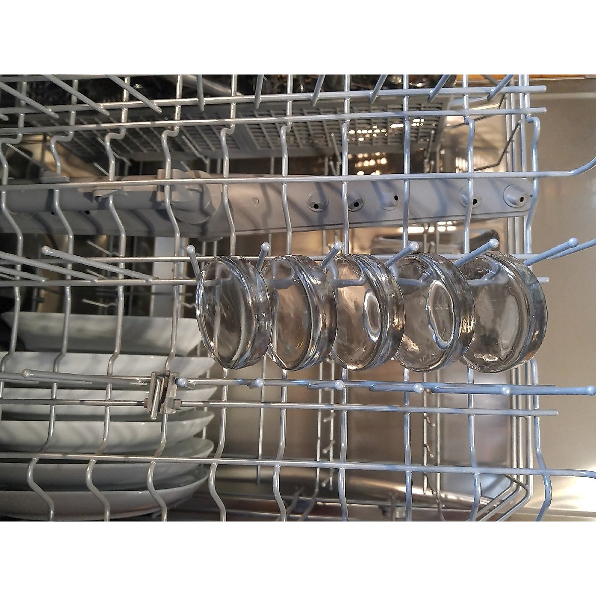 6 Pack - Large glass fermentation weights for wide mouth Mason jars. Preservation and Pickling. Dishwasher safe. Gift box included. Premium Presents brand