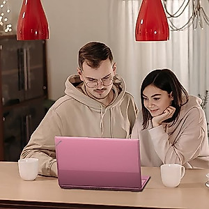 Ruzava/Aocwei 14" Laptop 8GB DDR4 256GB SSD Celeron Intel N5095 (Up to 2.9Ghz) 4-Core Win 11 PC with Cooling Fan 1920 * 1200 2K FHD Screen Dual WiFi Support 1TB SSD Expand for Game Work Study-Pink
