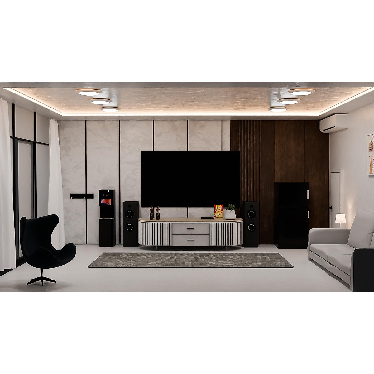 Lunabode LED 7.5" Dimmable LED Disk Light Flush Mount, Ceiling Light, Light Fixture, LED Lights, 15W (120W Equivalent), 120V, 5000K, Wet Location LED Light, 4/6" J-Box (Bright White, 6 Pack)