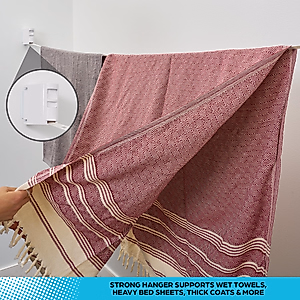 Retractable Clothesline Indoor Outdoor Clothes Line, Heavy Duty Clothes Drying Laundry Line, Wall Mounted Clothes Drying Rack Clothing, Retracting 34 Windproof Hanging Holes Laundry Drying