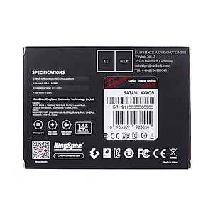 KingSpec 1TB 2.5" SATA SSD, SATA III 6Gb/s Internal Solid State Drive - 3D NAND Flash TLC, Compatible with Desktop/Laptop/All-in-one(P3,1TB)