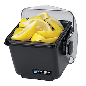 San Jamar BD2002 Mini Dome Garnish Center with Chillable Tray, 1qt Capacity